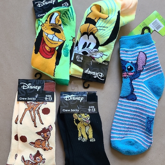 Disney | Underwear & Socks | Disney Animal Characters Crew Socks ...